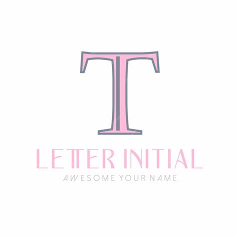 Free Vector Minimalist Letter T Initials Logo Design For Personal Brand Or Company