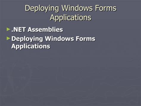 Developing Microsoft Net Applications For Windows Ppt Operating
