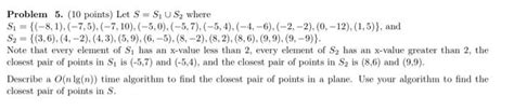 Solved Problem 5 10 Points Let S S₁ Us₂ Where S₁