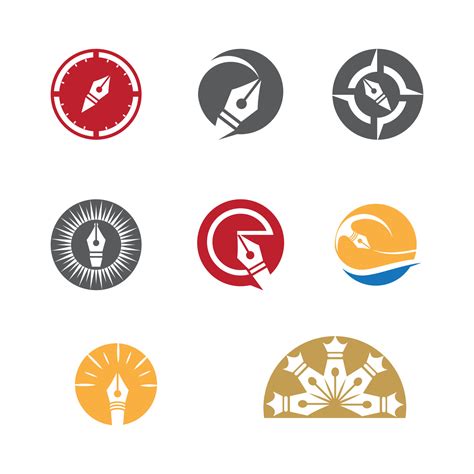 Nib Logo Template Vector Symbol 24645765 Vector Art At Vecteezy