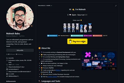 What Is A Github Profile Readme Code Coffee Repeat