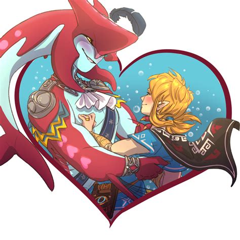 Sidon X Link Legend Of Zelda Legend Of Zelda Breath Calamity Ganon