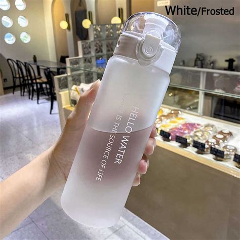 Jual Pohan Botol Minum Plastik Frosted Sport Water Bottle Bpa