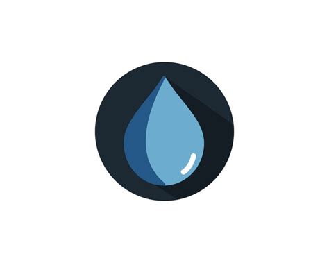 Flat Design Water Drop Water Design Flat Design Illustration