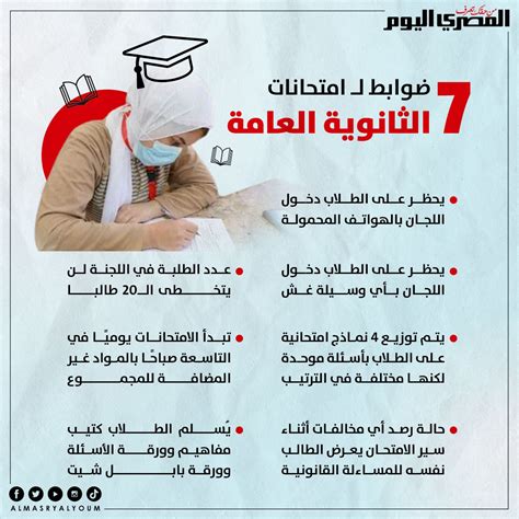 ‫المصري اليوم 7 ضوابط لـ امتحانات الثانوية العامة Facebook‬