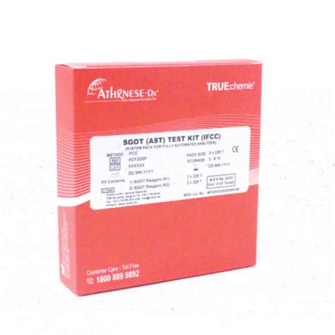 Ast Sgot Test Kit Sp Ivd Biochemistry Kits Athenese Dx