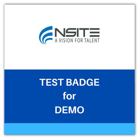 Test Badge For Demo Credly Test Badge For Demo Credly