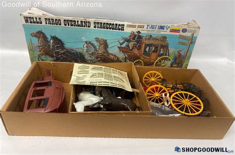 Wells Fargo Stagecoach Model Kit Shopgoodwill