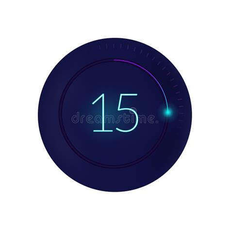 Countdown 15 Seconds Composition Stock Vector Illustration Of
