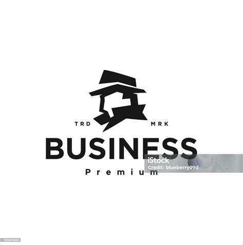 형사 벡터 디자인 일러스트 아이콘 스파이 비밀 요원 마피아 셜록 홈즈 실루엣 크리에이티브 블랙 헤드 프라이빗 스탐더 템플릿 기호
