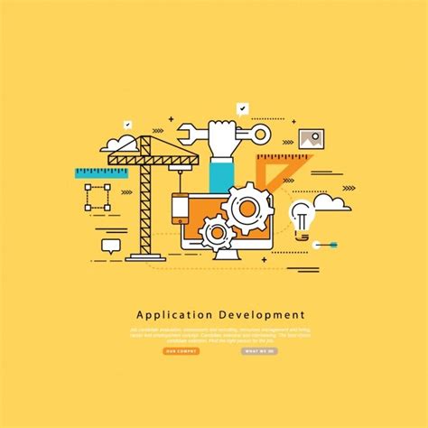 Free Vector Application Development Background