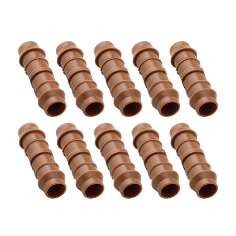 Yllsf 10pcs 1 2” Coupling Drip Irrigation Fitting Barbed Drip Line