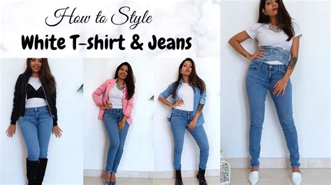 How To Style White Tshirt And Jeans Simple Tips To Look Amazing Youtube