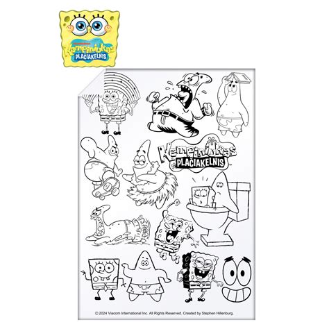 Laikinos Tatuiruotės Kempiniukas Plačiakelnis Dovanos Vaikams