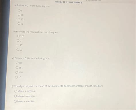 A Estimate Q From The Chegg