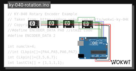 4encoder Rotate Wokwi Esp32 Stm32 Arduino Simulator