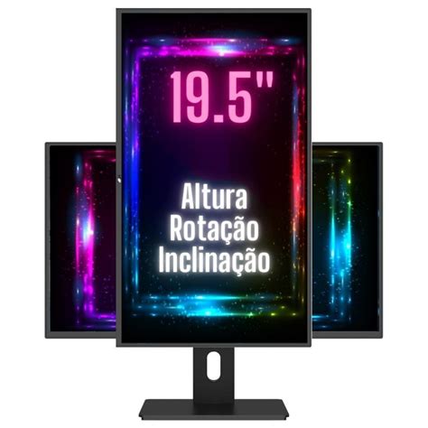 Monitor Hd 195 Polegadas Led Ergonômico Kabum