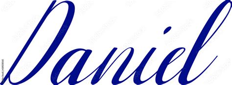 The Name Daniel In Cursive
