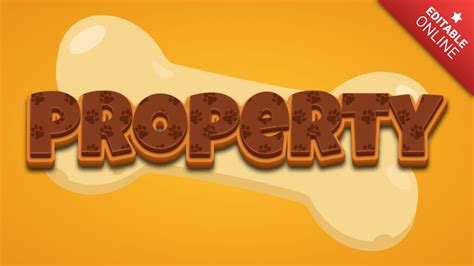 Property Text Effect Generator