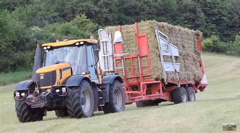 Heu Pressen JCB Fastrac 8250 3230 3220 Krone Big Pack 1290 HDP XC