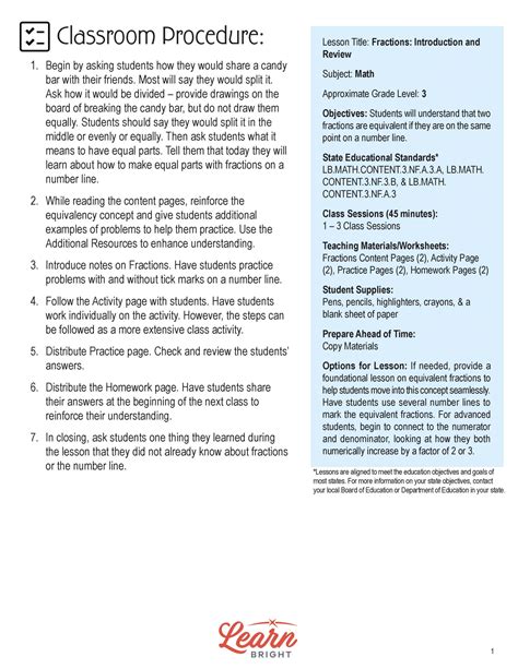 Fractions Introduction And Review Free Pdf Download Learn Bright
