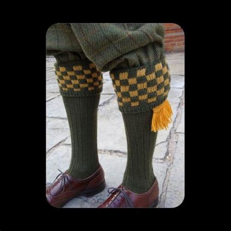 Dual Colour Stockings Proudly Hand Knitted In England