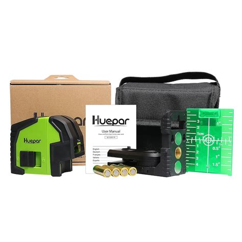 Huepar 165 Feet Green Self Leveling Cross Lineplumb Points Laser Level