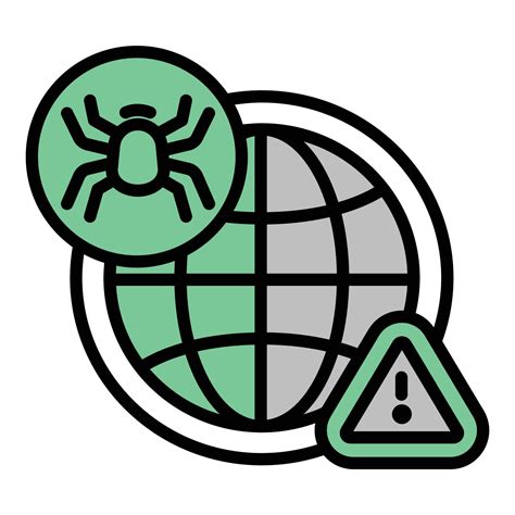 Global Digital Risk Icon Outline Vector Cyber Attack 14339889 Vector Art At Vecteezy