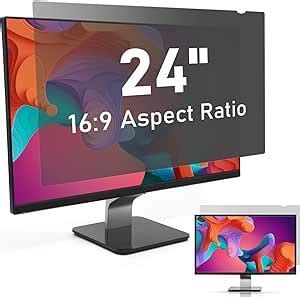 24 Inch Computer Privacy Screen Filter For 16 9 Widescreen Display