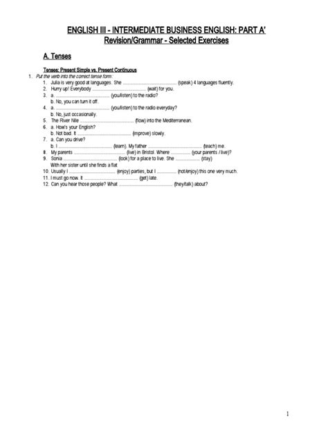Kumpulan Soal Grammar Pdf Verb Linguistics