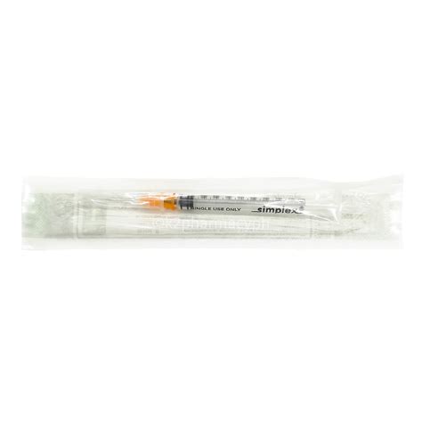 Simplex® Syringe With Needle 1cc Ml 25g X 5 8