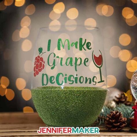 How To Glitter Wine Glasses With Less Mess Jennifer Maker
