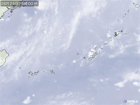 過去の気象衛星沖縄2023年08月24日 日本気象協会 Tenkijp
