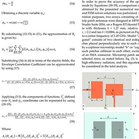 A Model Of Orthogonal Antennas And B Model Of Collinear Copolar