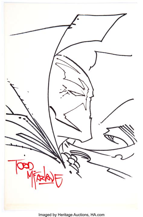 Todd Mcfarlane Spawn Sketch Original Art Undated Original Lot