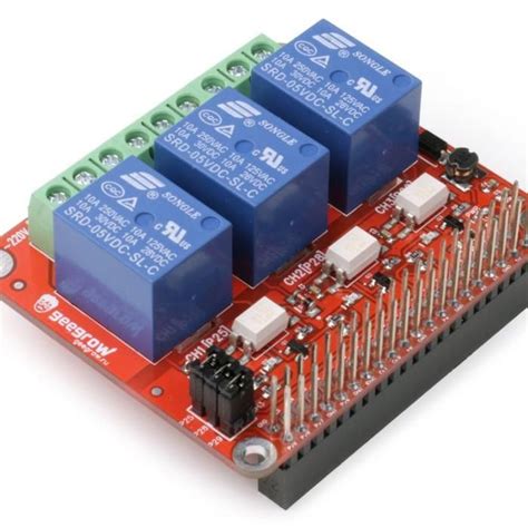 Релейный модуль 5В 10a для Raspberry Pi 3 канала купить с доставкой