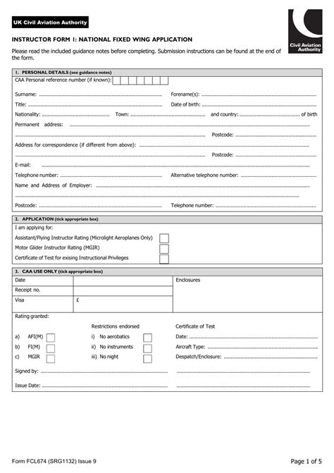 Instructor Form I Srg1132 Fcl674 Fill Out Sign Online And