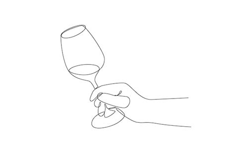 Premium Vector One Continuous Line Drawing Of Mug And Plate Concept
