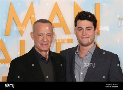 Tom Hanks And Truman Hanks A Man Called Otto Photocall Corinthia