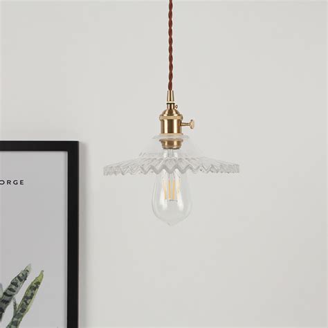 Buy Vintage Glass And Brass Pendant Light Staunton And Henry