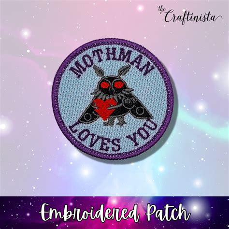 Mothman Patch Etsy