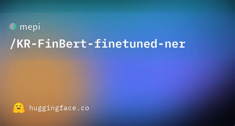 Mepikr Finbert Finetuned Ner · Hugging Face