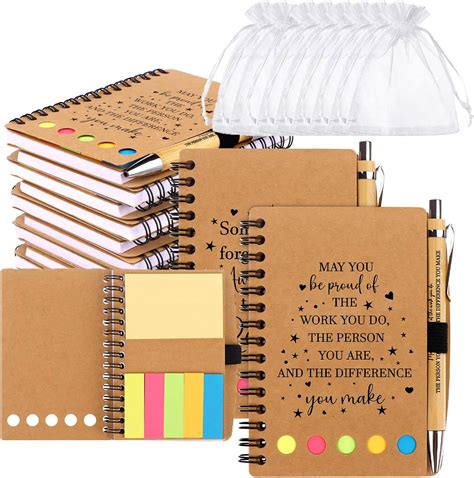 Acewen 8 Sets Employee Appreciation Thank You Ts Notebook With 8