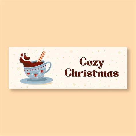 Free Vector Christmas Discord Banner Template Design