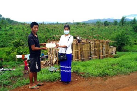 လေပြင်းတိုက်ခတ်မှုကြောင့် ပျက်စီးခဲ့သည့် နေအိမ် ၃ လုံးအတွက် ထောက်ပံ့င