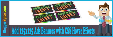 Add X Ads Banners With Hover Effects Bloggerspice Smart Money