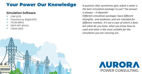 Power Simulation Software Packages And Techniques