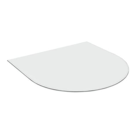 Funkenschutzplatte Glas Rundbogen Ofenseite