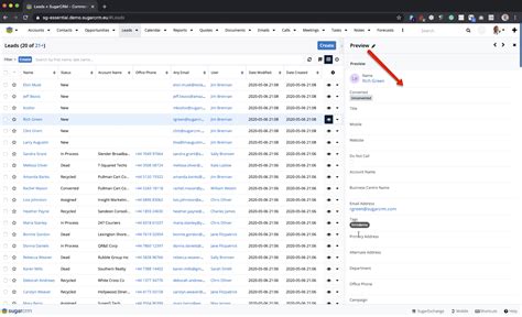 sugarcrm version 10 q2 2020 update user interface review