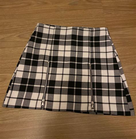 Saia Xadrez Zara Saia Feminina Zara Usado Enjoei
